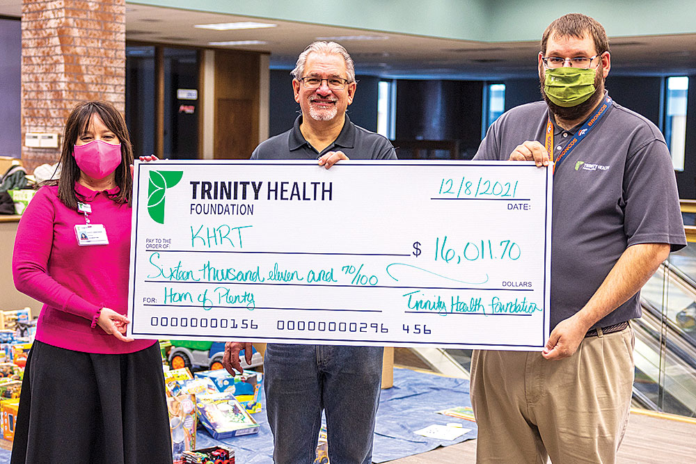 Trinity Health Foundation drive raises more than $16,000 for Horn of ...